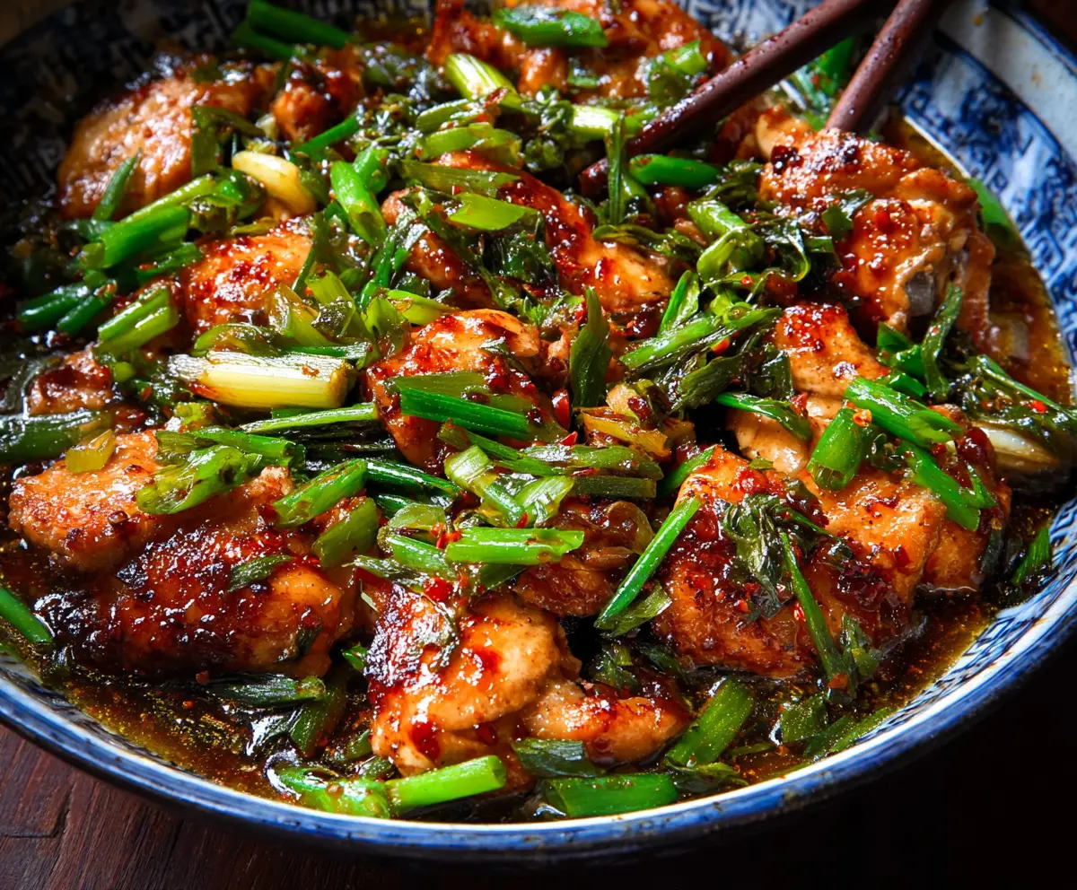 Easy Chinese Scallion Chicken Recipe
