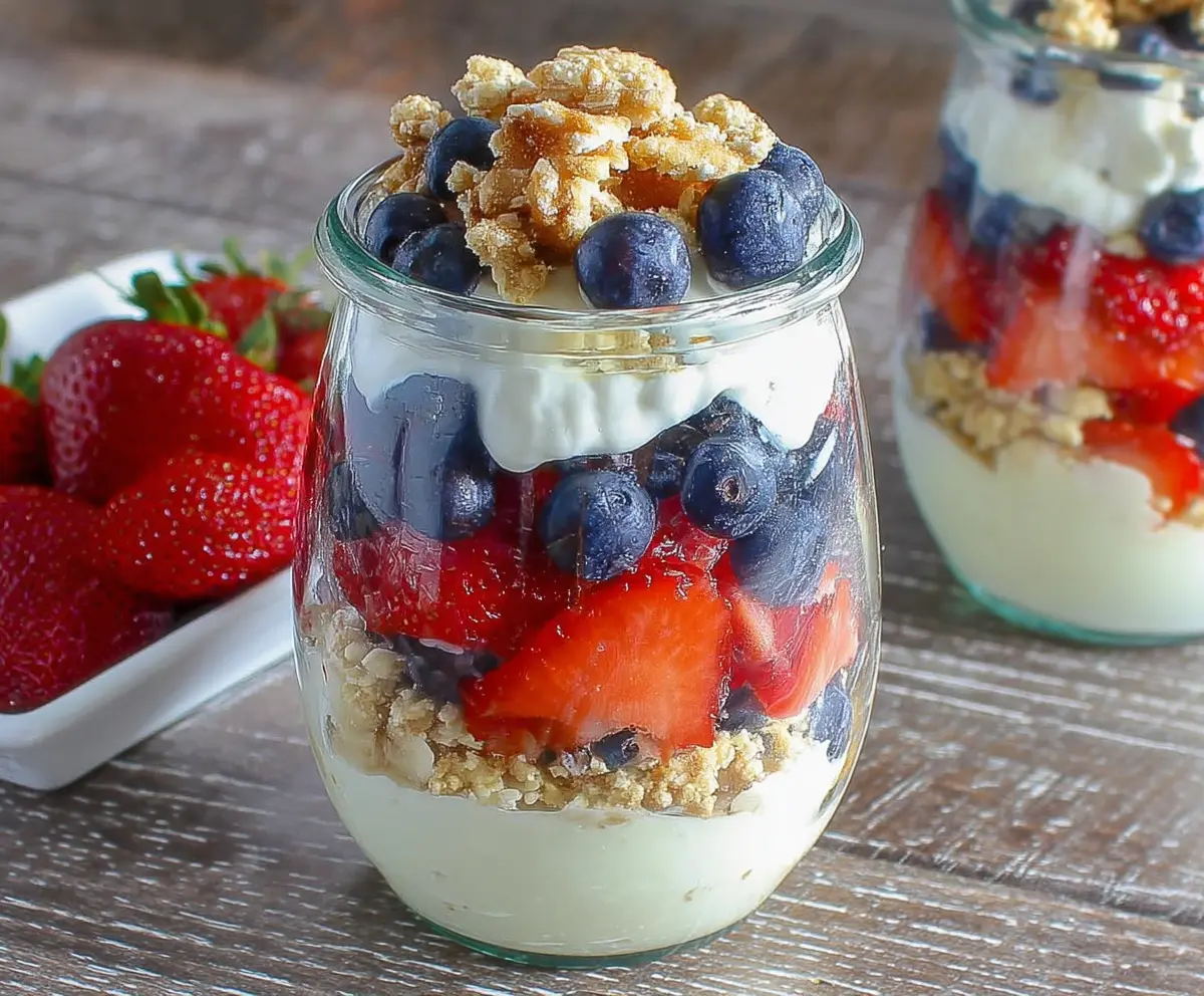 Easy Greek Yogurt Berry Parfaits