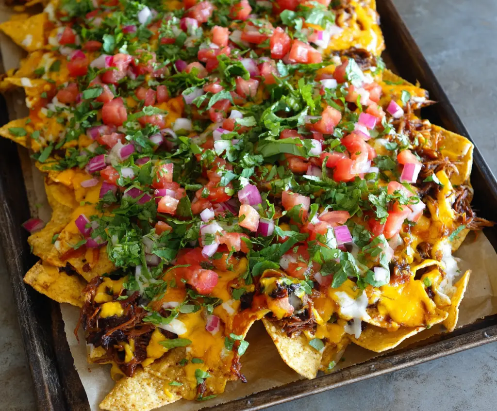 Loaded Pulled Pork Nachos Recipe