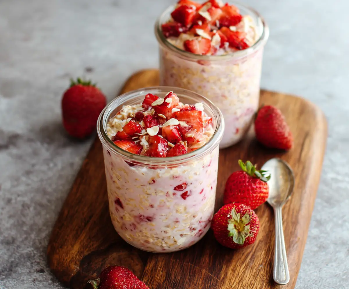 Easy Strawberry Overnight Oats