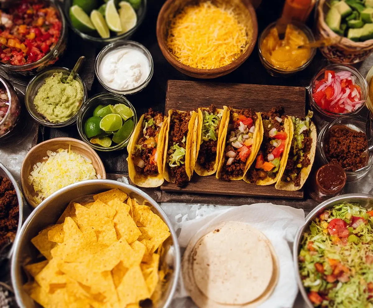 Easy Taco Bar for Game Day